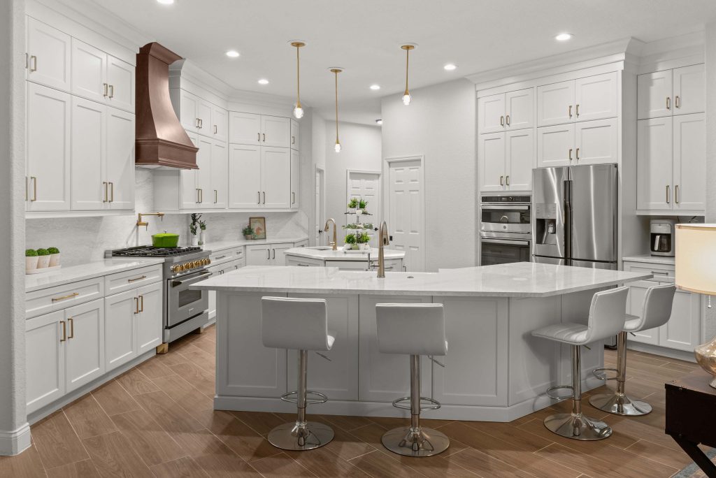 Transitional Kitchen with Warm Wood and Metallic Accents
